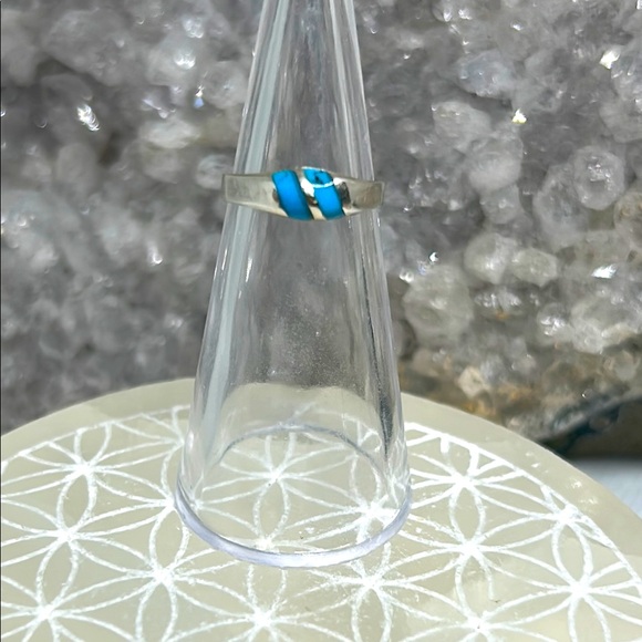 Jewelry | Vintage Turquoise Inlay Ring 925 | Poshmark